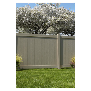 Bufftech Certagrain Chesterfield Clay Vinyl Privacy Fence ...