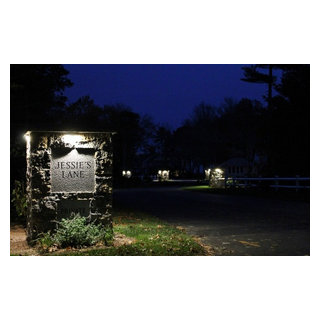 Cape Cod Landscape: Stone Pillar Accents - Landscape - Boston - by ...
