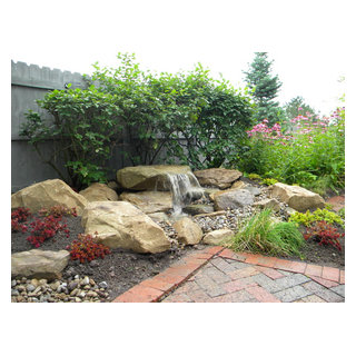 Carved stone water feature - Traditional - Landscape - Cleveland - by ...
