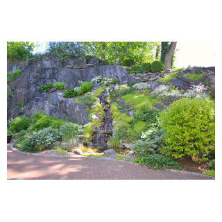 Cascading Waterfall Rock Garden - Traditional - Landscape - Miami - by ...