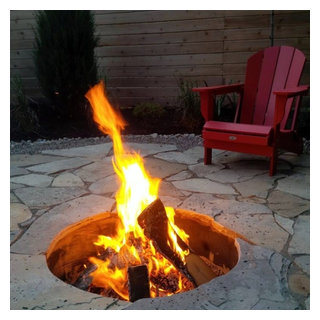 Chine Drive sunken firepit - Contemporary - Patio - Toronto - by earth ...