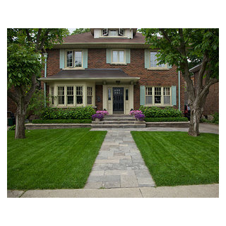 Classic Front Walkway and Steps - Traditional - Landscape - Toronto ...