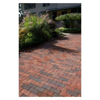 Clay Brick Paver Driveway - Eclectic - Landscape - Chicago - by Krugel ...
