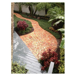 Clay Hardscapes - Traditional - Landscape - Tampa - by BCI Border ...