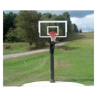 Cliff W's Pro Dunk Gold Basketball System on a 48x26 in Duffield, VA ...
