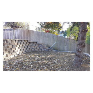 Clifton Retaining Wall With Geo-Grid - Jardín - Omaha - de Above and ...