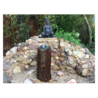 Closeup of The Buddahs Grotto Water Feature - Tropical - Landscape ...