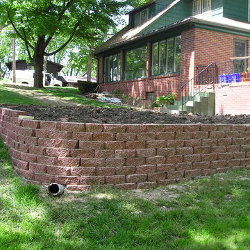 Cmu Retaining Wall - Photos & Ideas | Houzz