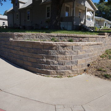 Cmu Retaining Wall - Photos & Ideas | Houzz