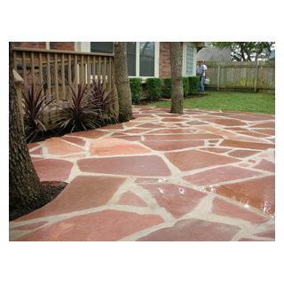 Colorado Red Flagstone Patio - Traditional - Landscape - Austin - by ...