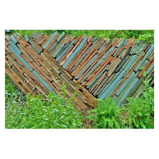Colorful retaining wall - Eclectic - Landscape - San Francisco - by ...