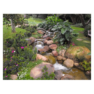 Colorful Santa Barbara sandstone rocks - Mediterranean - Landscape ...