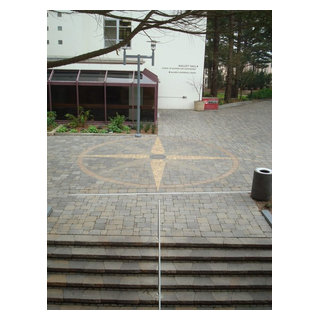 Compass Rose. Custom paver inlay - Contemporary - Landscape - San ...