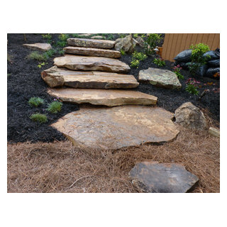 Hardscape stone steppers - Contemporary - Landscape - Atlanta - by ...