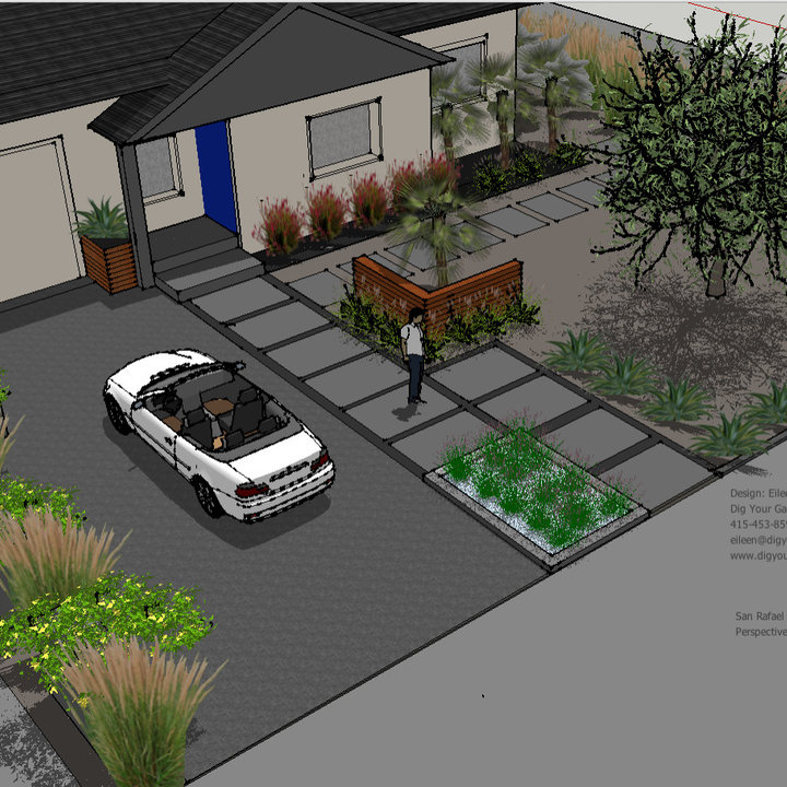 Front Yard Landscape Drawing - Photos & Ideas | Houzz