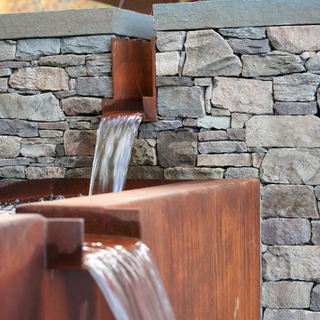 Corten Steel Water Feature - Photos & Ideas | Houzz