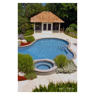 Country Estate Swimming Pool - Traditional - Landscape - Other - by ...