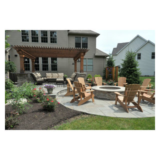 Country French Inspired Bluestone Patio - Traditional - Patio ...