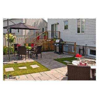 Cour arrière familiale - Contemporary - Landscape - Montreal - by Plani ...