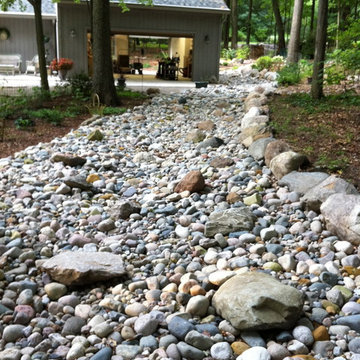 Rock Drainage Swale - Photos & Ideas | Houzz