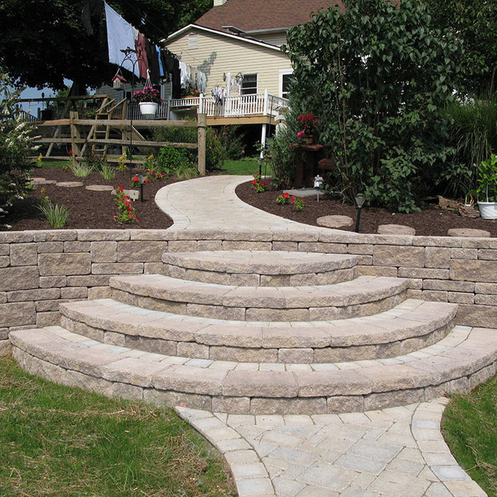 Retaining Wall Stairs - Photos & Ideas | Houzz