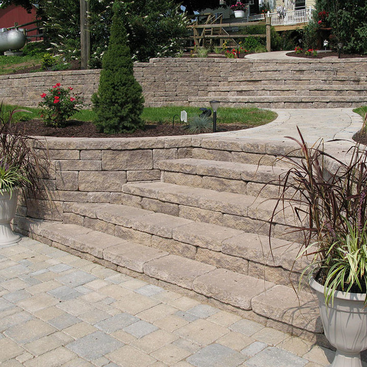 Retaining Wall Stairs - Photos & Ideas | Houzz