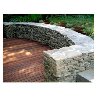 Curved Stone Wall and Steps - Traditional - Landscape - Seattle - by ...