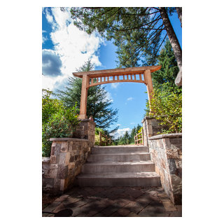 Custom Cedar Entry in Washougal, Washington - Craftsman - Landscape ...
