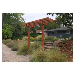 Custom entry arbor - Midcentury - Landscape - Other - by Eve's Garden ...