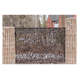 Custom Metal Fencing - Contemporary - Landscape - Detroit - by Great ...
