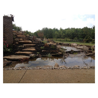Custom Pond Design & Installation - Rustic - Landscape - Louisville ...