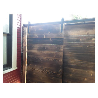 Custom Sho Sugi Bahn Style Fence - Rustic - Landscape - Austin - by ...