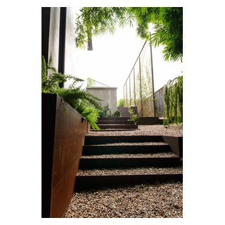 Custom Steel Elements - Modern - Landscape - Austin - by Eden Garden ...