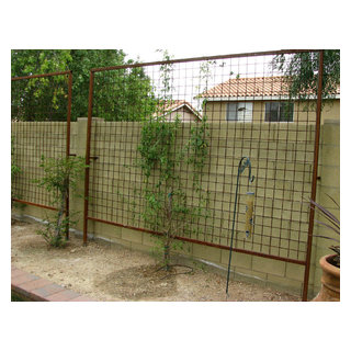 Custom Steel Trellises - Landscape - Phoenix - by Showcase Stone ...