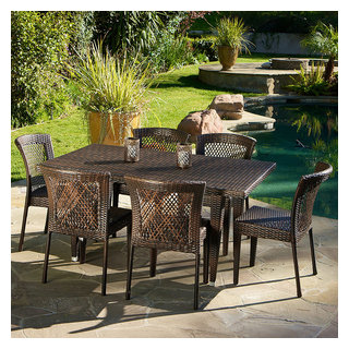 Dana Point 7pc Outdoor Dining Set - Contemporain - Jardin - Los Angeles ...
