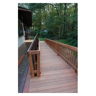 Deck House Handicap Access Ramp - Traditional - Landscape - Boston - by ...