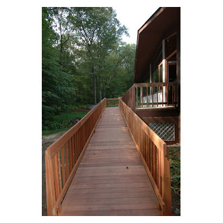 Deck House Handicap Access Ramp - Traditional - Landscape - Boston - by ...