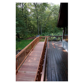 Deck House Handicap Access Ramp - Traditional - Landscape - Boston - by ...