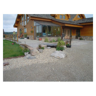 Decorative Swale - Farmhouse - Landscape - Calgary - by Gardenscapes ...