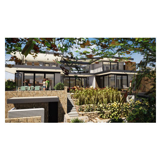 Del Mar Terrace Butterfly House - Midcentury - Landscape - San Diego ...