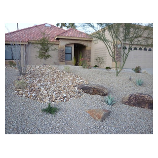 Desert Landscape With Rip Rap - Contemporary - Landscape - Phoenix - by ...