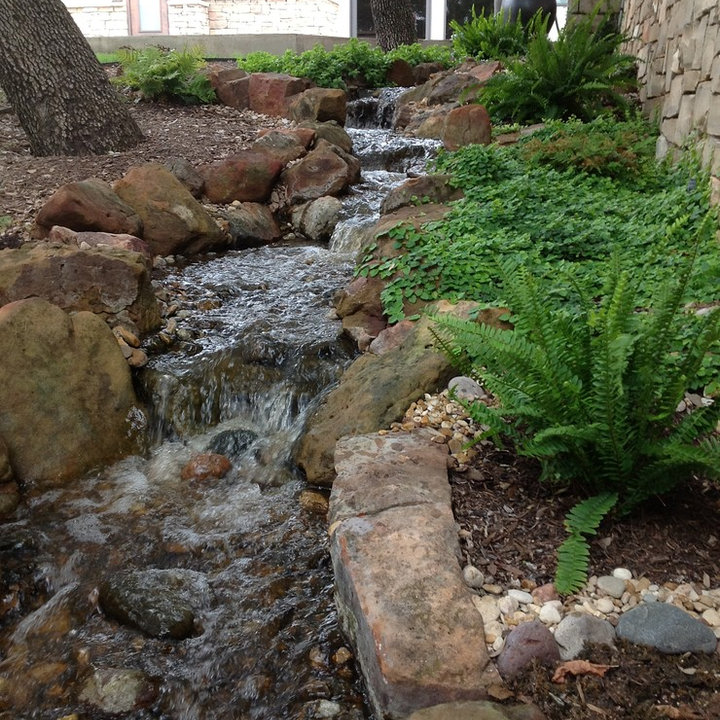 Pondless Backyard Waterfall Stream - Photos & Ideas | Houzz