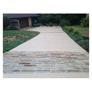 Driveways with Flagstone inlay - Landscape - Other - by Concrete Repair ...