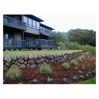 Dry Laid, Stucco and Block Walls - Traditional - Landscape - San ...