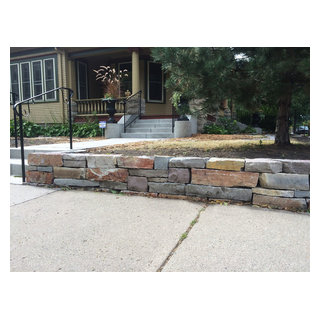 Dry Stacked Chilton Wall - Éclectique - Jardin - Minneapolis - par ...