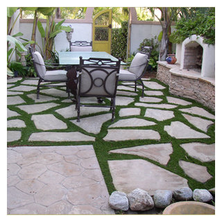 EasyTurf with Paver Stones - Modern - Landscape - San Diego - by ...