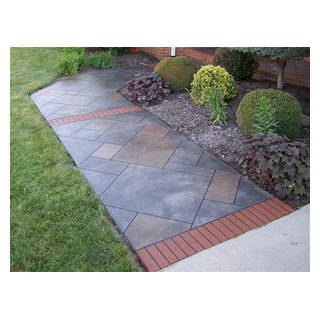 Elite Crete Systems custom troweled overlays - Traditional - Landscape ...