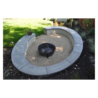 Elliptical Concrete Bench - Modern - Landscape - San Francisco - by ...