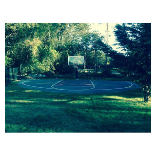 Emmett H's Pro Dunk Diamond Basketball System on a 52x27 in Little ...