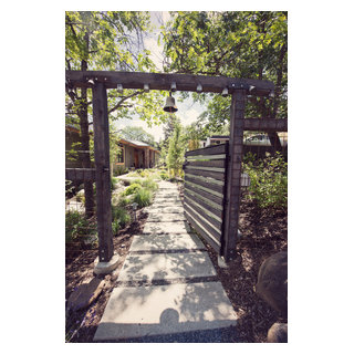 Entry Gate + Concrete Pathway - Modern - Landscape - Other - by ...
